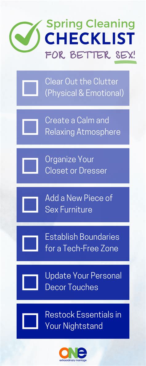 Bedroom Spring Cleaning Checklist For Better Sex One Extraordinary