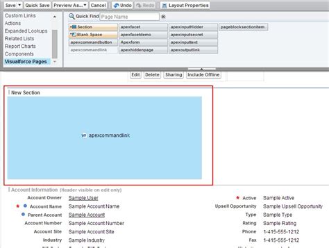 embedding visualforce page in page layouts