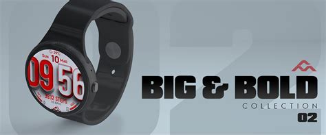 Big And Bold Colection 02 Watch Faces For Apple Watch Samsung Gear S3