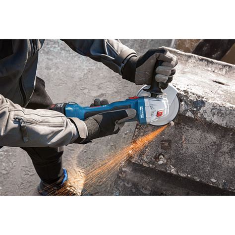 Bosch Gws18v 7115n Body Only 18v Brushless 115mm Angle Grinder In
