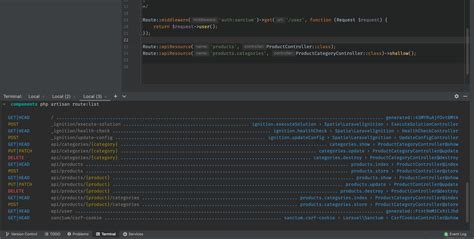 put and delete route is not showing in laravel route list on