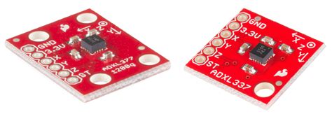 Adxl337 And Adxl377 Accelerometer Hookup Guide Sparkfun Learn