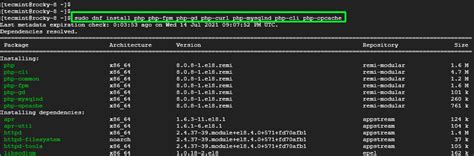 comment installer php 8 0 sur rocky linux et almalinux