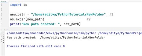 python create directory — tutorialbrain