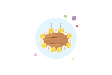 Spring Board Flower 2 Circle Bubble Icon Graphic By Raysaozora