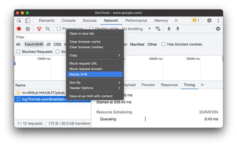 network features reference devtools chrome for developers
