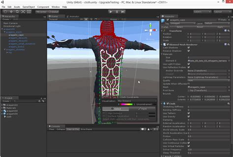 cloth component not working unity forum