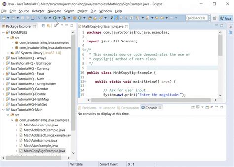 java lang math copysign example output java tutorial hq