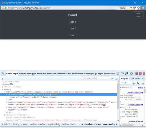 html bootstrap 4 collapsed navbar brand not centered