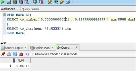 how do i convince oracle sql developer to show number in scientific