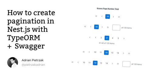 how to create pagination in nest js with typeorm swagger — adrian