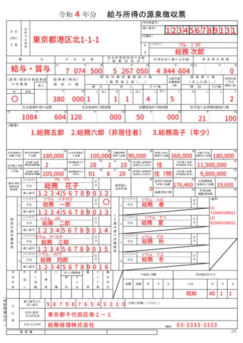 源泉徴収票の書き方、見本、発行の仕方など〜一般的な記入例、退職時などの記入例で分かりやすく解説〜 総務経理マスター