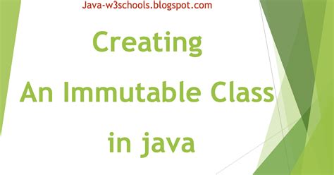 how to create an immutable class in java