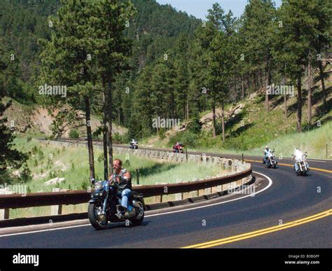 Motorcycle Touring During The Black Hills Motorcycle Rally In Sturgis