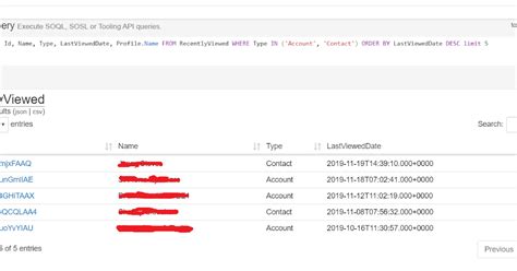 salesforce code crack how to get recently viewed information of user