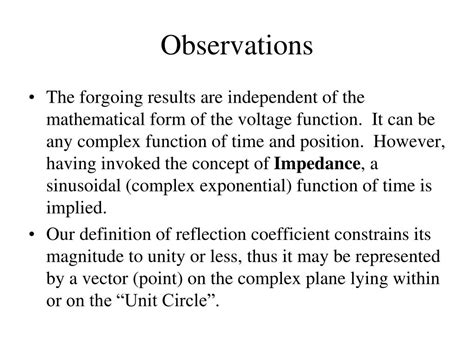 Ppt Derivation And Use Of Reflection Coefficient Powerpoint