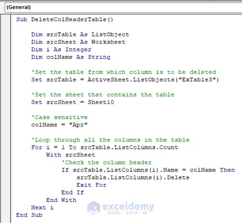 vba to delete column in excel 9 criteria exceldemy
