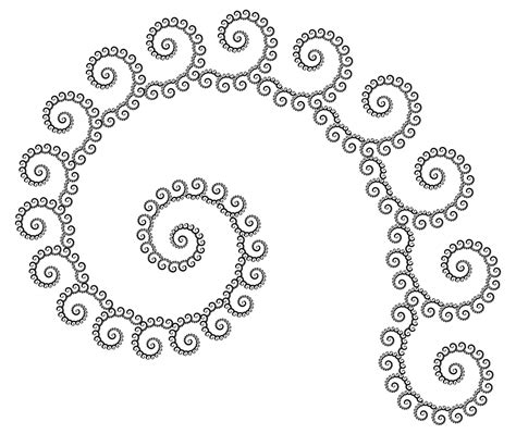 spiral of spirals fractals 2 with python turtle source code python