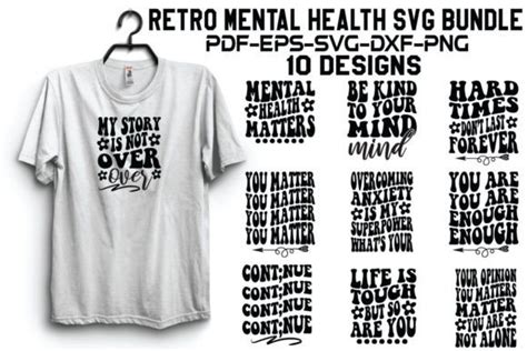 Retro Mental Health Svg Bundle Graphic By Creativekhadiza124 · Creative