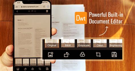 powerful built in document editor with dynamic web twain sdk