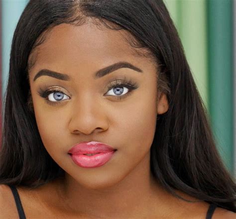 Welcome To Linda Ikejis Blog Stunning Black Woman With Blue Eyes