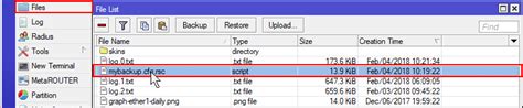 mikrotik backup and restore procedure