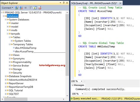 sql create table statement