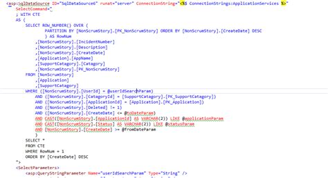 validation errors when sql query is formatted correctly
