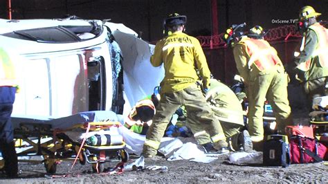 Woman Killed 3 Others Critical In Rollover Near South La South Gate