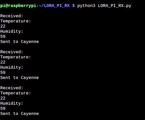 wireless communication between arduino and raspberry pi using lora module