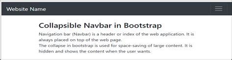 bootstrap collapse navbar how to work it in bootstrap with examples