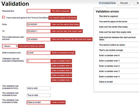 the validator element developer documentation mobilengine