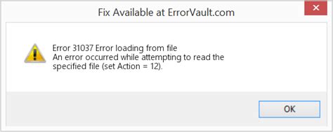error in load file number