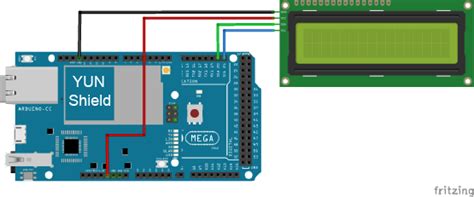 osoyoo yun iot lesson 19 i2c 1602 lcd display