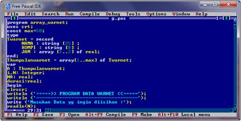saadilah mursid program array pascal dan c