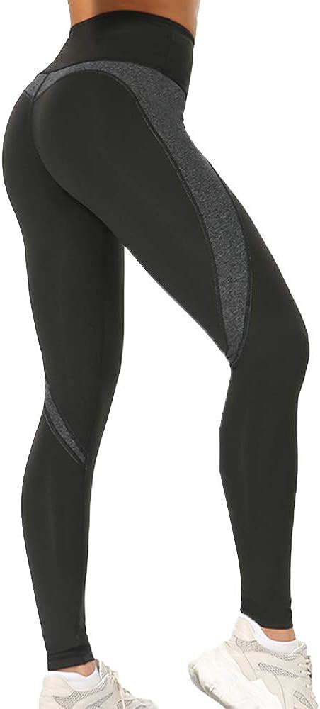 Vertvie Damen Laufhose Elastische Yogahose Sport Leggins Hohe Taille