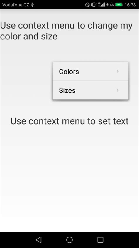 android java vs qt qml tutorial 005 create a context menu