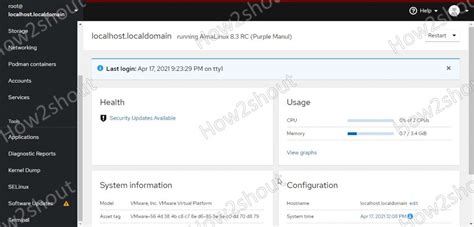 how to install or enable cockpit on almalinux 8 linux shout