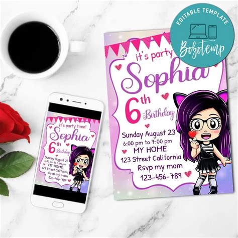 Kori Juega Invitation Customizable Template Diy Createpartylabels