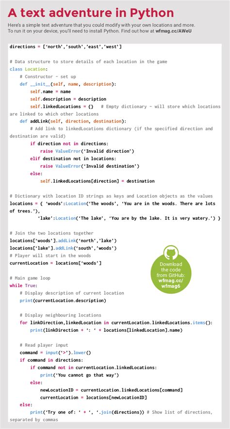 building a text adventure wireframe 6 raspberry pi