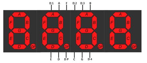 7 Segment Display Pinout