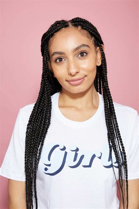 52 Best Box Braids Hairstyles For Natural Hair In 2021 Half Braided