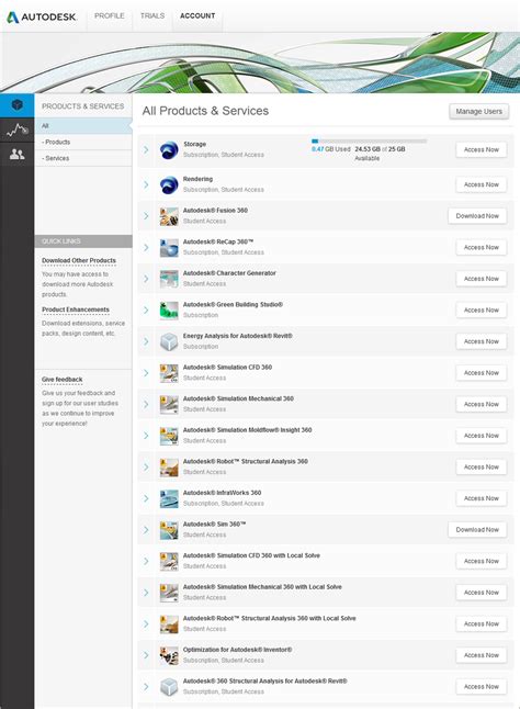 have you checked your autodesk account page what revit wants