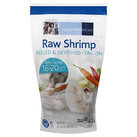 Waterfront Bistro Raw Peeled And Deveined Tail On Shrimp 16 20 Ct 32 Oz