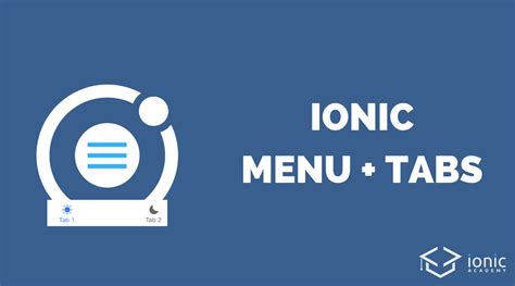 how to combine ionic tabs and side menu navigation [v4 v5] ionic