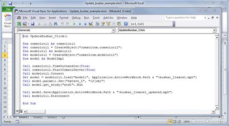 building comsol multiphysics® models with excel® and visual basic