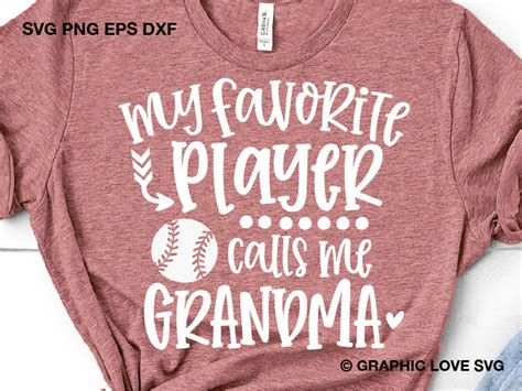 Baseball Grandma Svg Fun T For Grandma Svg My Favorite Etsy