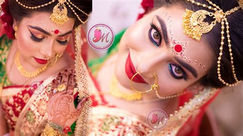 Gorgeous Bengali Bridal Eye Makeup Tutorial Step By Step Mayuri