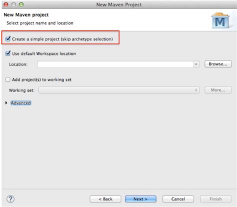 how to create simple java project using maven in eclipse