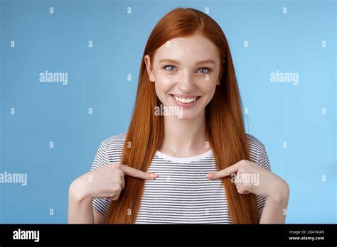 Me Seriously Glad Surprised Happy Carefree Redhead Tender Feminine